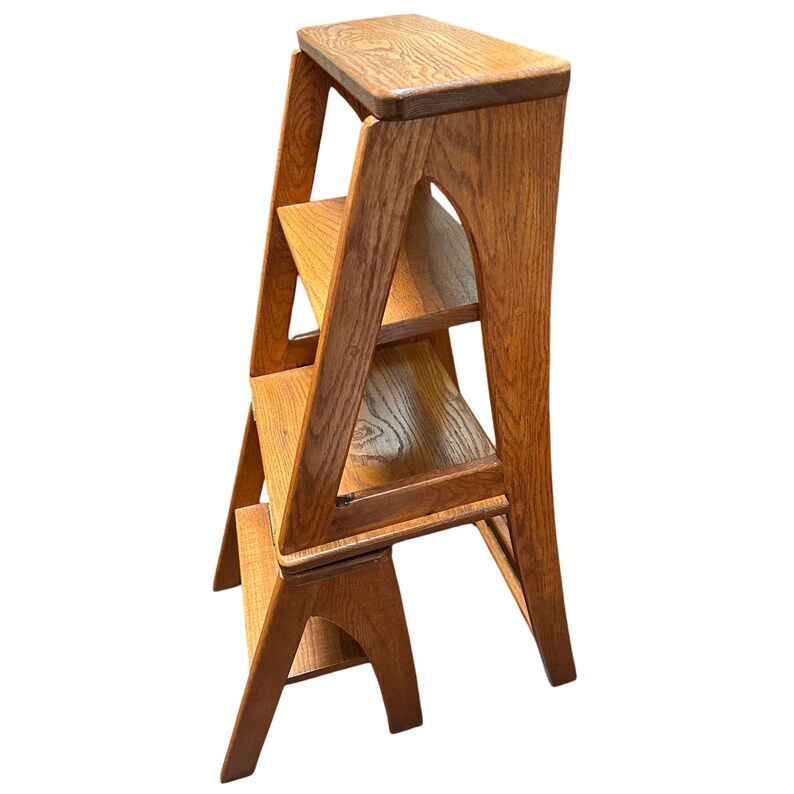 Metamorphic Library Step Stool Chair - Etsy