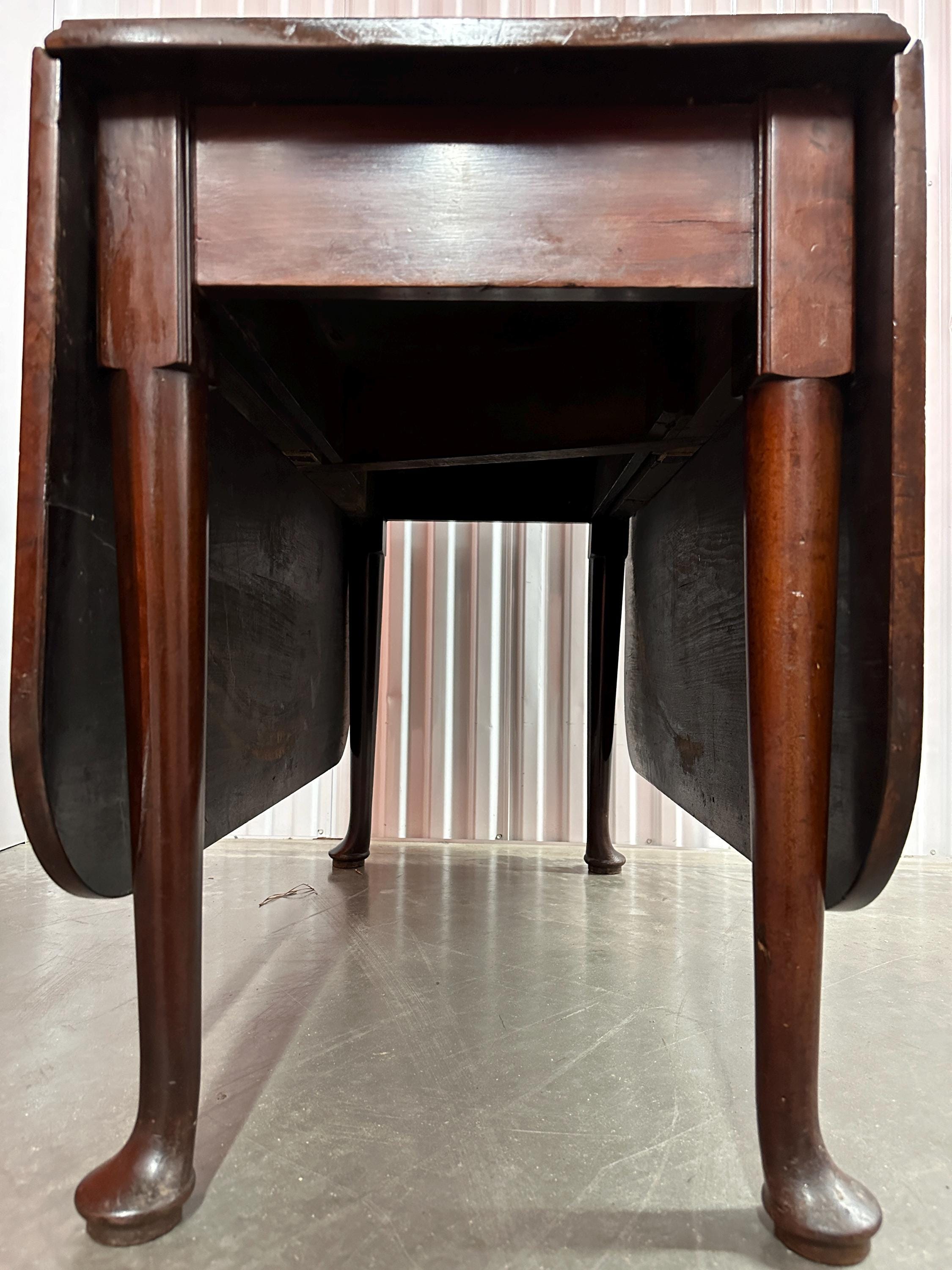 Antique Georgian Oak Swing Leg Table English Irish Period Piece - Etsy