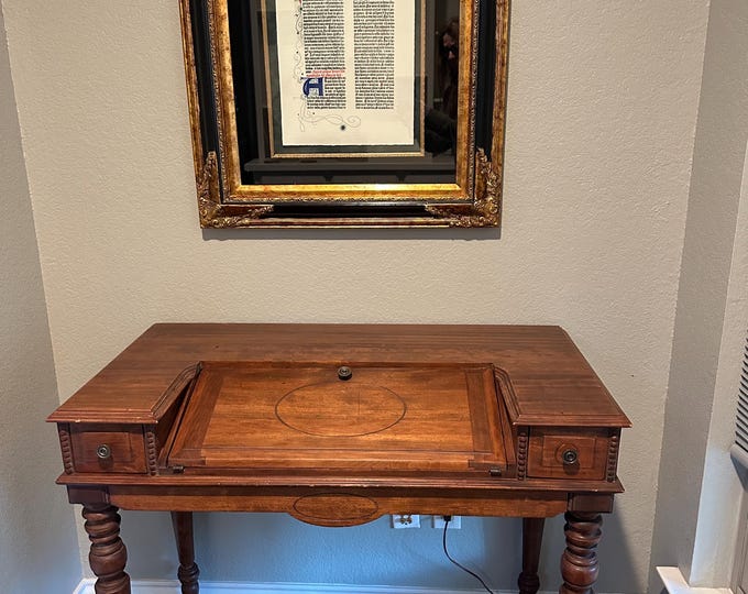Antique British Colonial Writing Desk With Drawers – Cottagecore ...