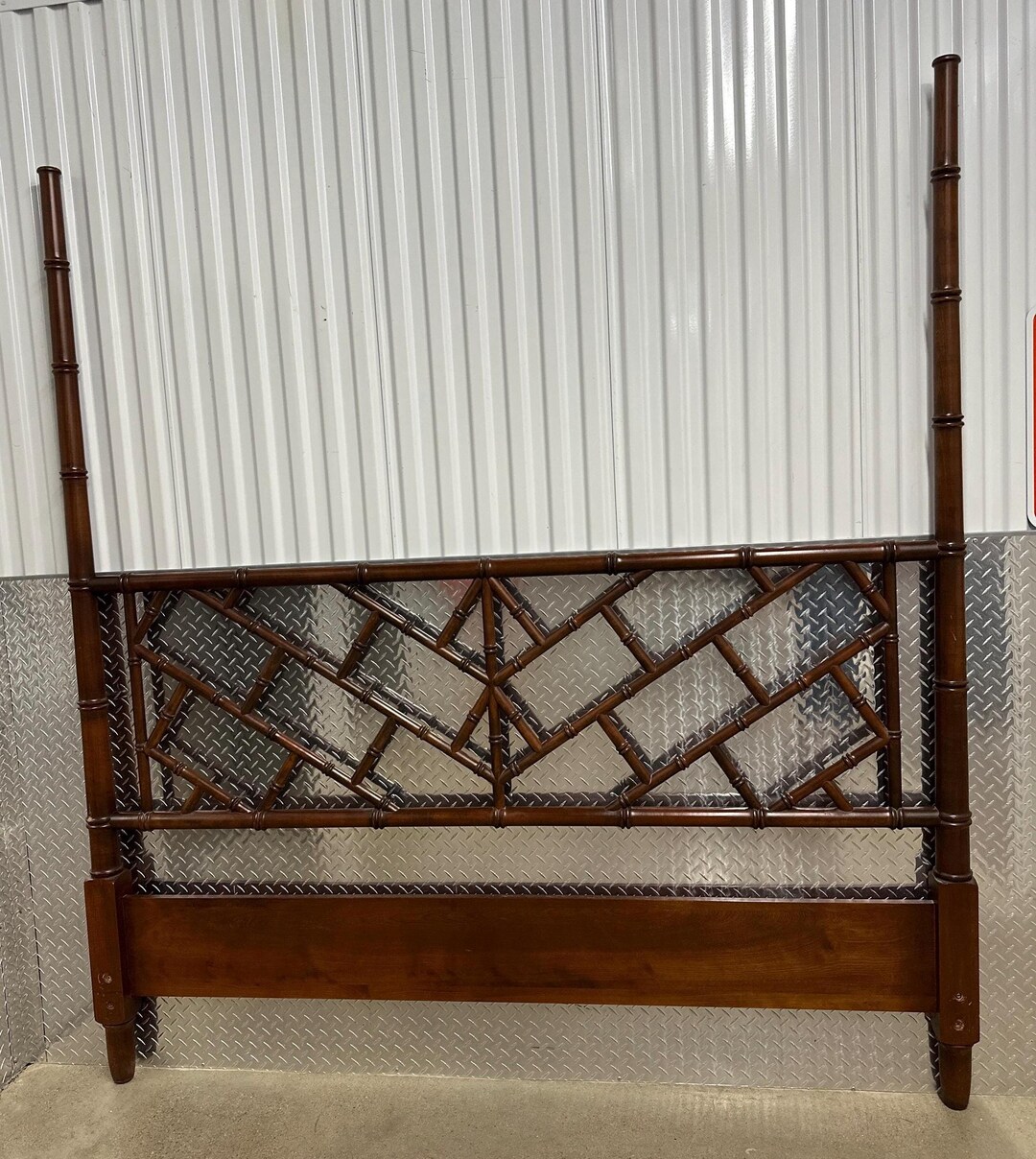 King Size Bamboo Fretwork Bed Asian Palm Beach Regency Headboard - Etsy