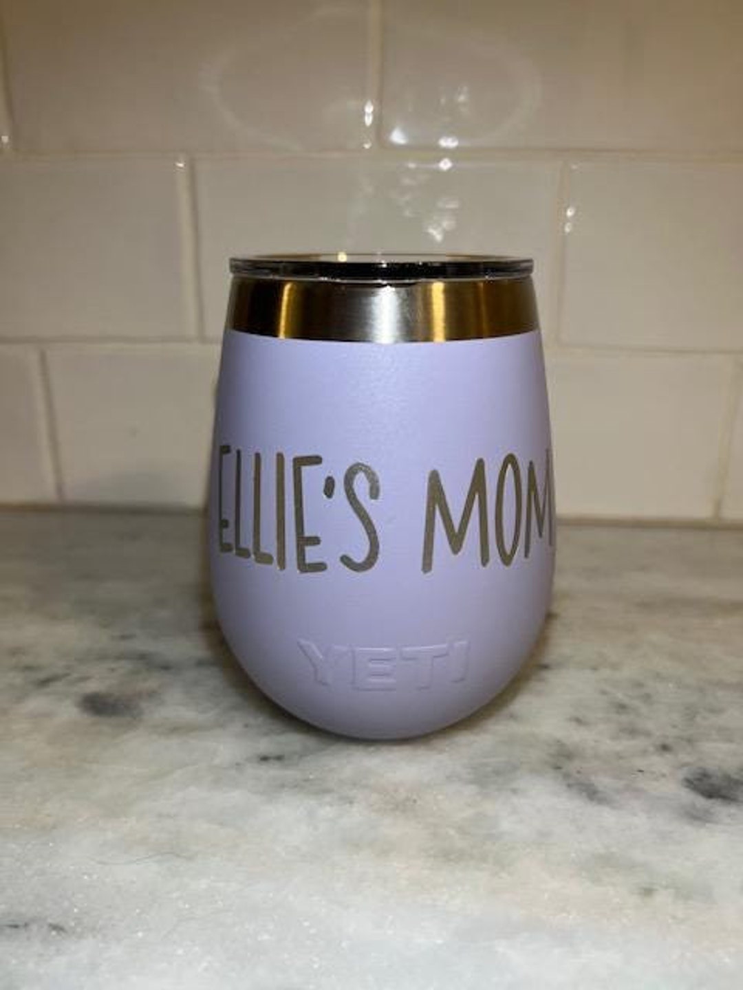CUSTOM YETI Rambler 10 Oz Wine Tumbler, Vacuum Insulated, Stainless ...