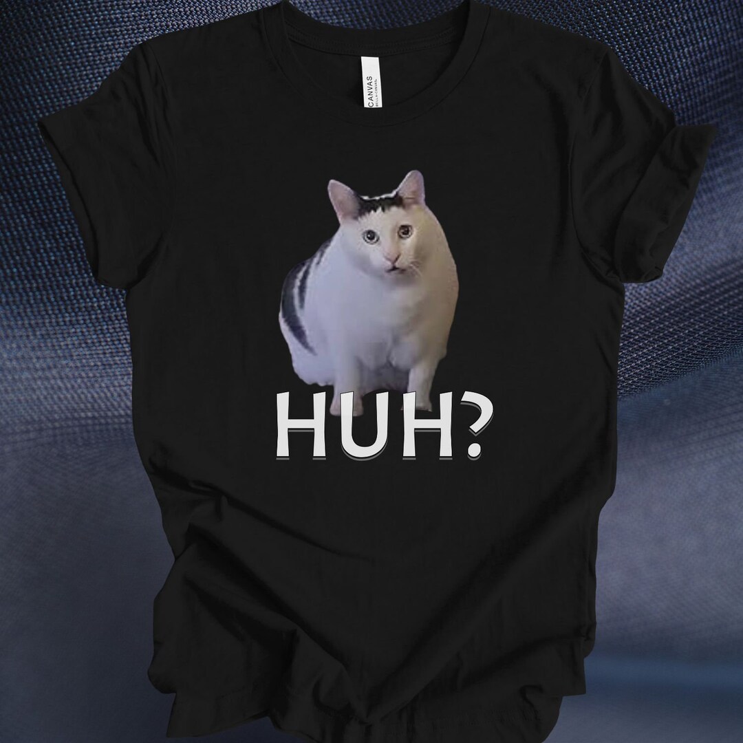 HUH Cat Shirt, Tiktok Meme Shirts, Funny Cat Graphic Shirts, Questioned ...
