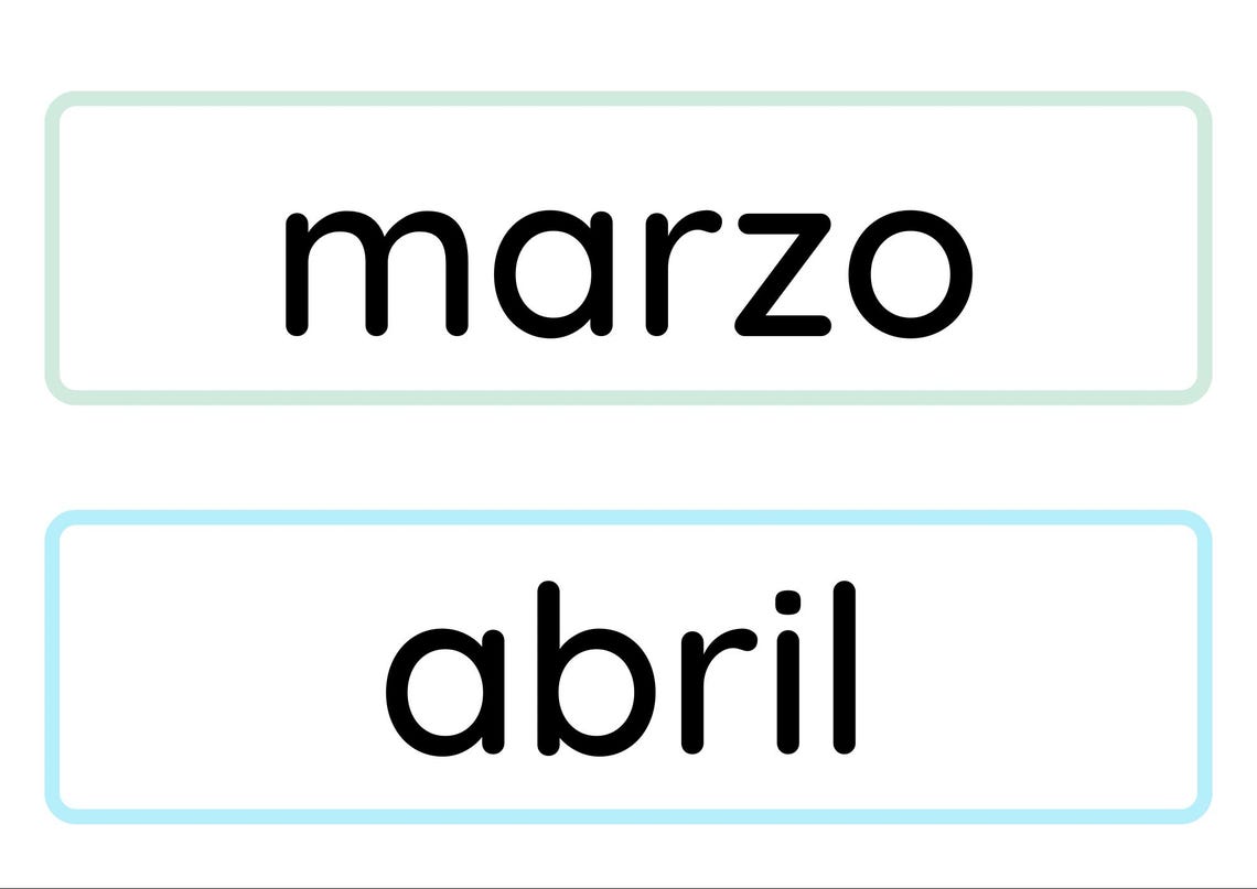 Classroom Flip Calendar in Spanish - Calendario Para Salon De Clase - Etsy