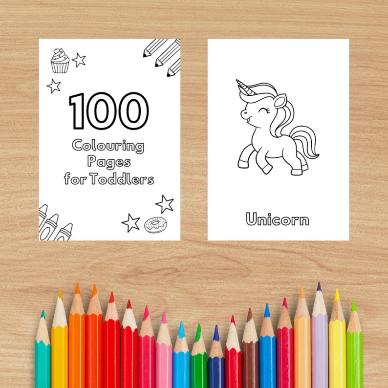 100 Easy Coloring Pages for Kids, Easy Coloring Sheets for Toddlers ...