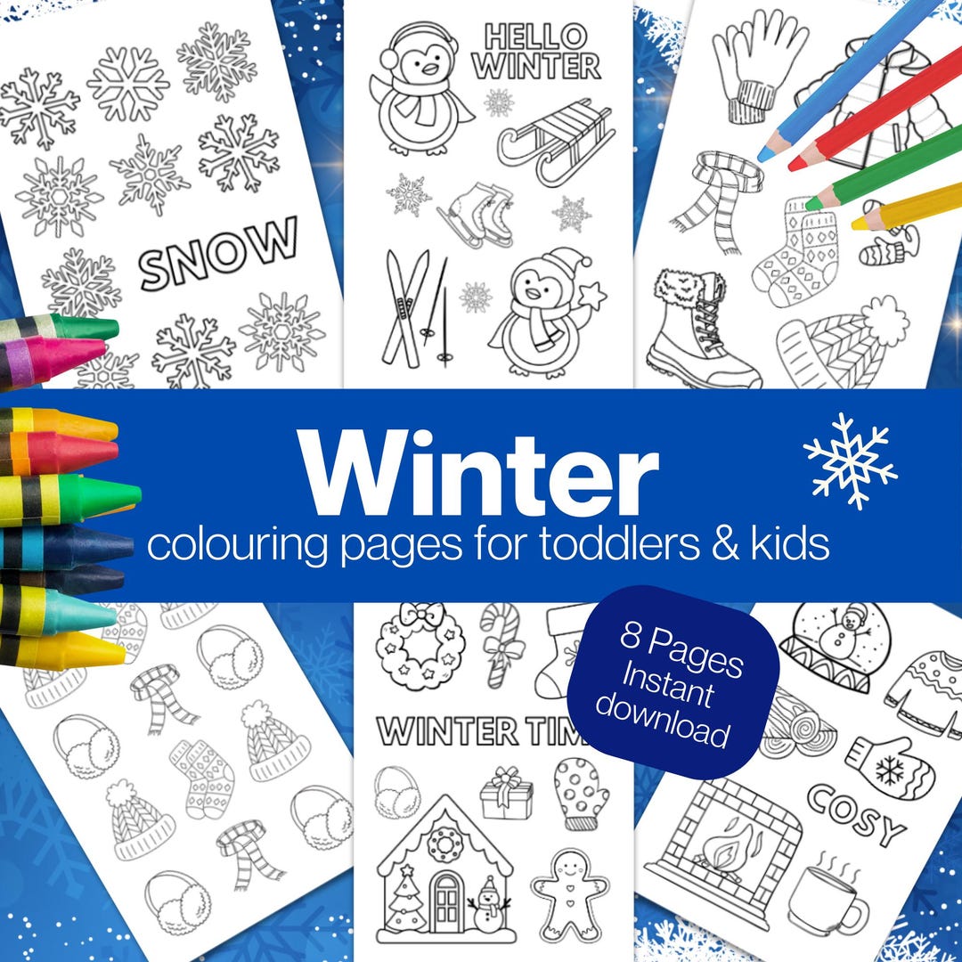 Winter Coloring Pages for Kids, Winter Coloring Pages for Toddlers ...