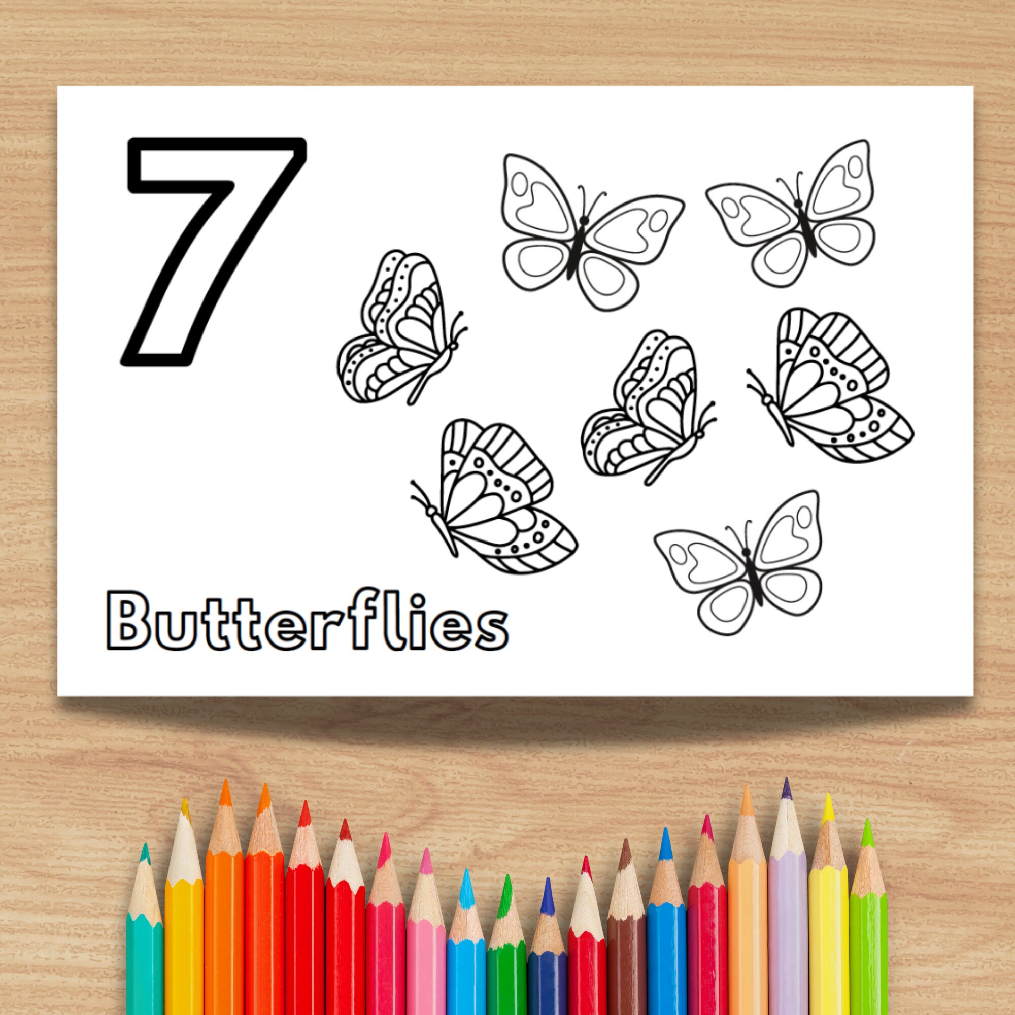 1-10 Easy Number Coloring Pages for Toddlers, Coloring Pages for Kids ...