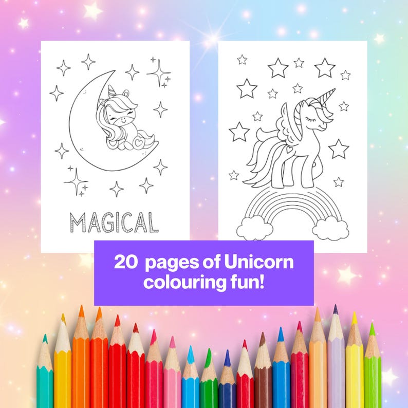 20 Unicorn Coloring Pages for Kids | Preschool Printable Activity ...