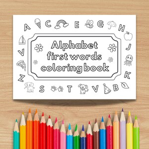 ABC Easy Alphabet Coloring Pages for Toddlers, Simple Coloring Sheets ...