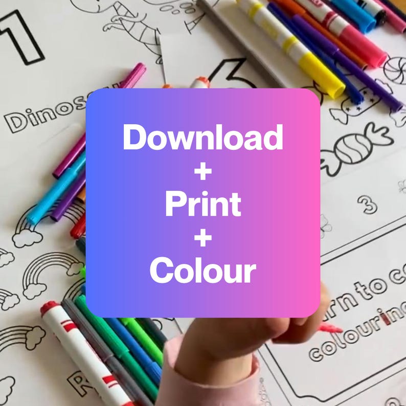 1-10 Easy Number Coloring Pages for Toddlers, Coloring Pages for Kids ...