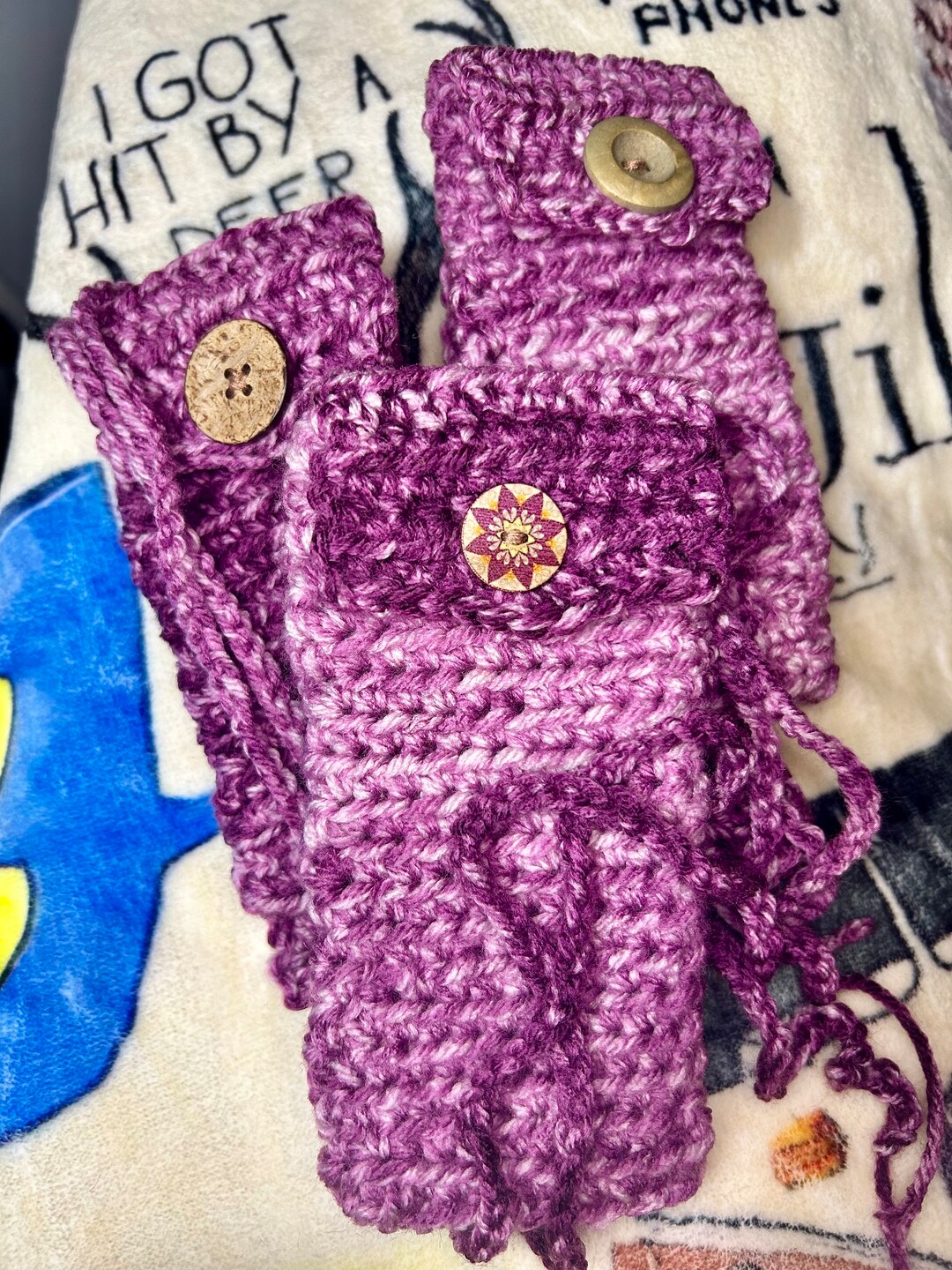 Purple Tie-dye Bookmark Buddy - Etsy