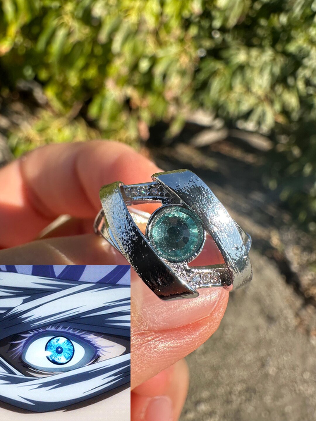 Jujutsu Kaisen Inspired Gojo Eye Ring, Anime Ring, Six Eye Ring, JJK ...