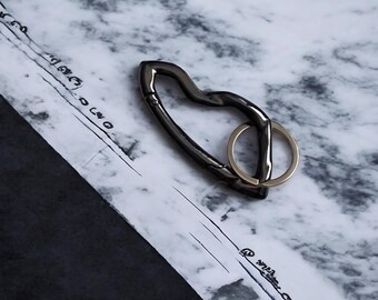 CH Style Y2K Keychain Carabiner Clip Chrome Silver - Etsy