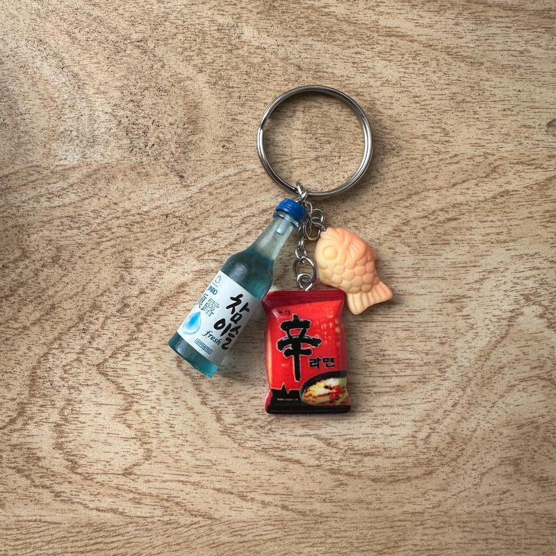 Cute Food Keychain - Etsy
