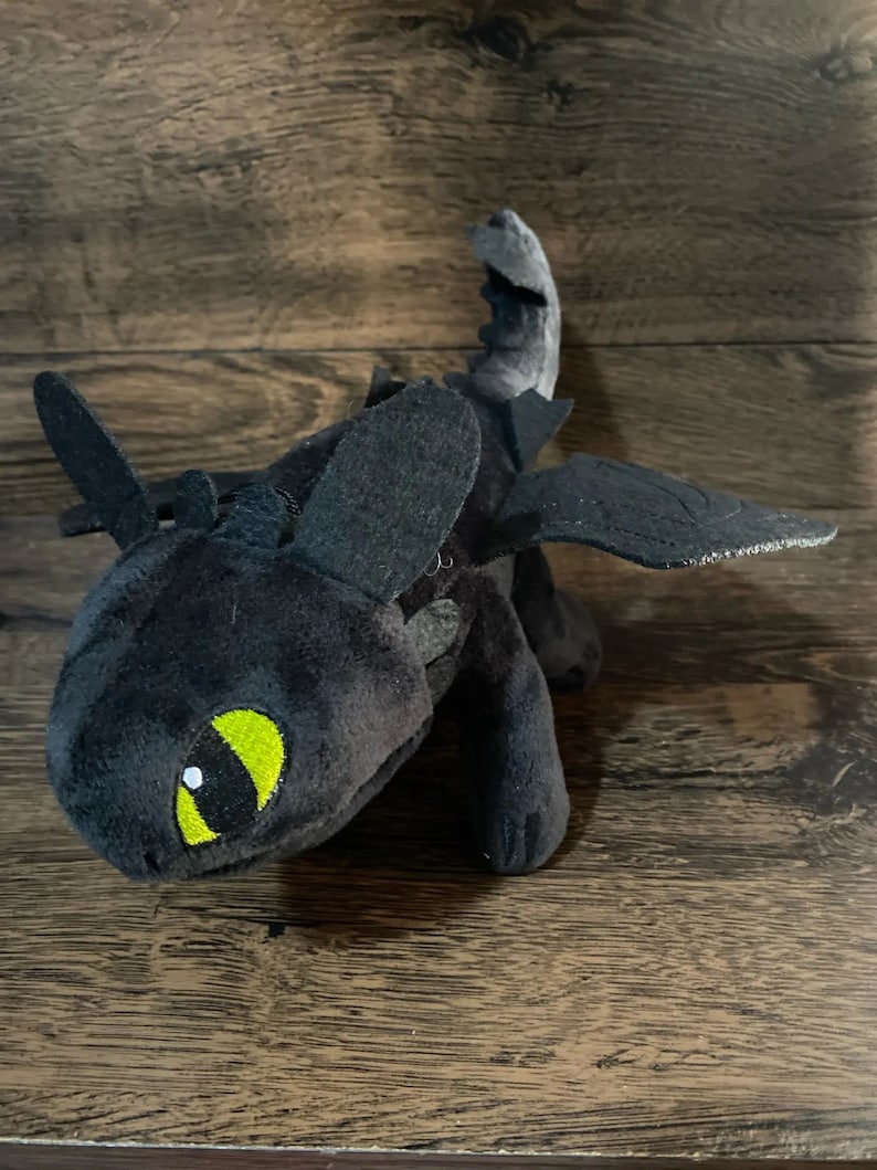 Toothless Dragon Plush, Train Dragon Plush, Night Fury, Light Fury ...