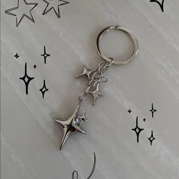 Star Keychain - Etsy