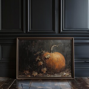 Vintage Rustic Still Life Oil Painting Print, Moody Art Print, Autumn ...