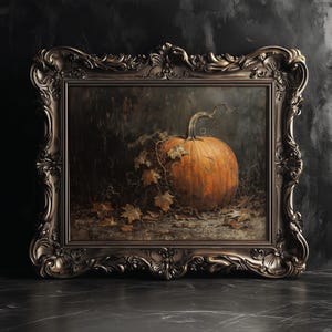 Vintage Rustic Still Life Oil Painting Print, Moody Art Print, Autumn ...