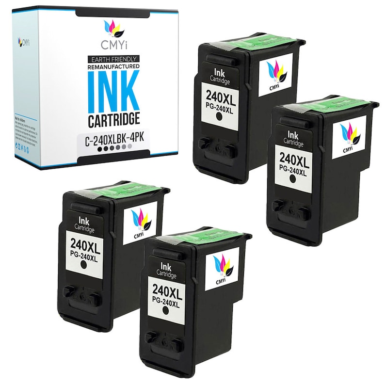 Cmyi Remanufactured Canon PG-240XL and Canon CL-241XL Ink Cartridges ...