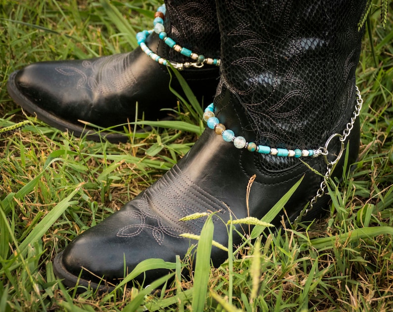Adjustable Boot Chain Cowboy Boot Jewelry With Silver Fire - Etsy