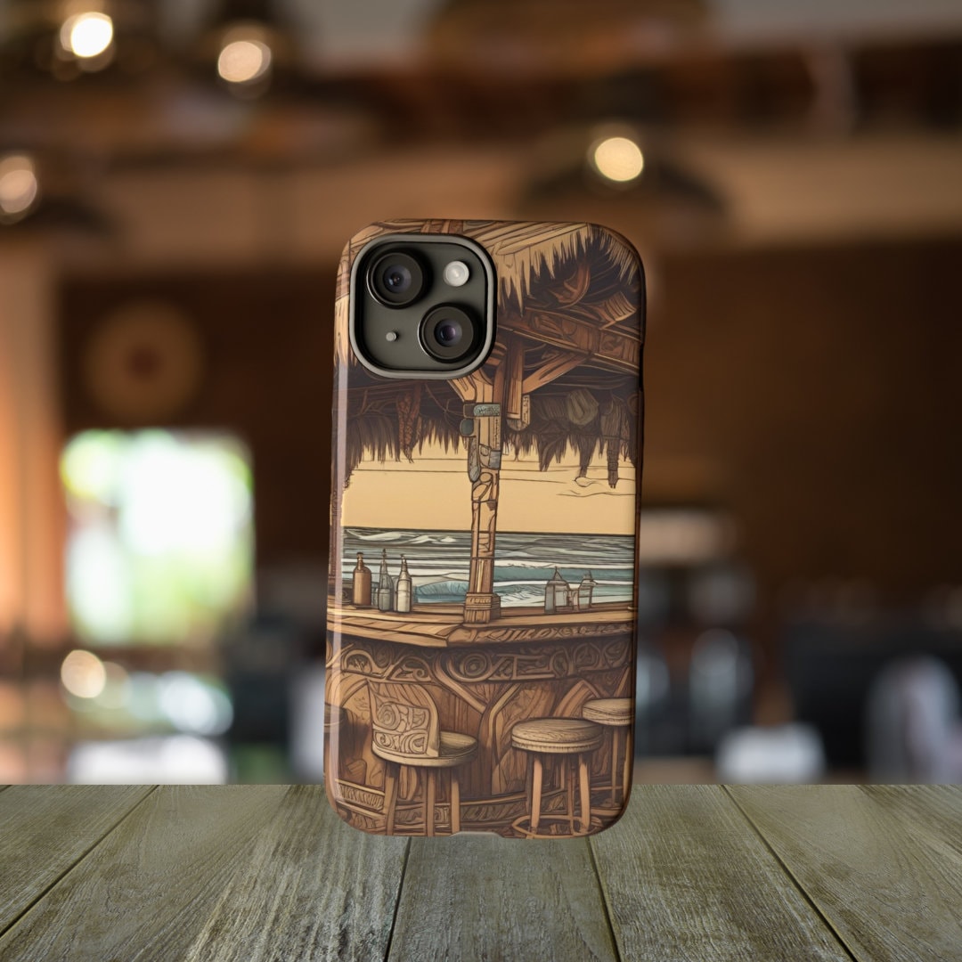 Tiki Bar: Summer Theme Aesthetic Protective Phone Case Custom Oceanview ...