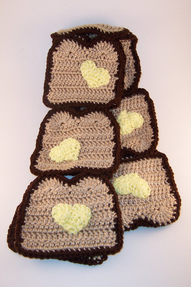 CROCHET Toast With Butter Hearts Scarf PATTERN - Etsy