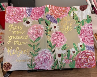Fully Custom Hand Painted Bibles | Custom Design | Personalized ...