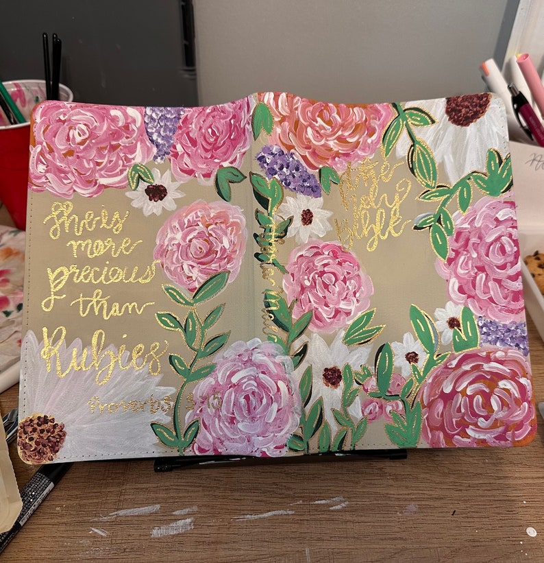 Fully Custom Hand Painted Bibles | Custom Design | Personalized ...