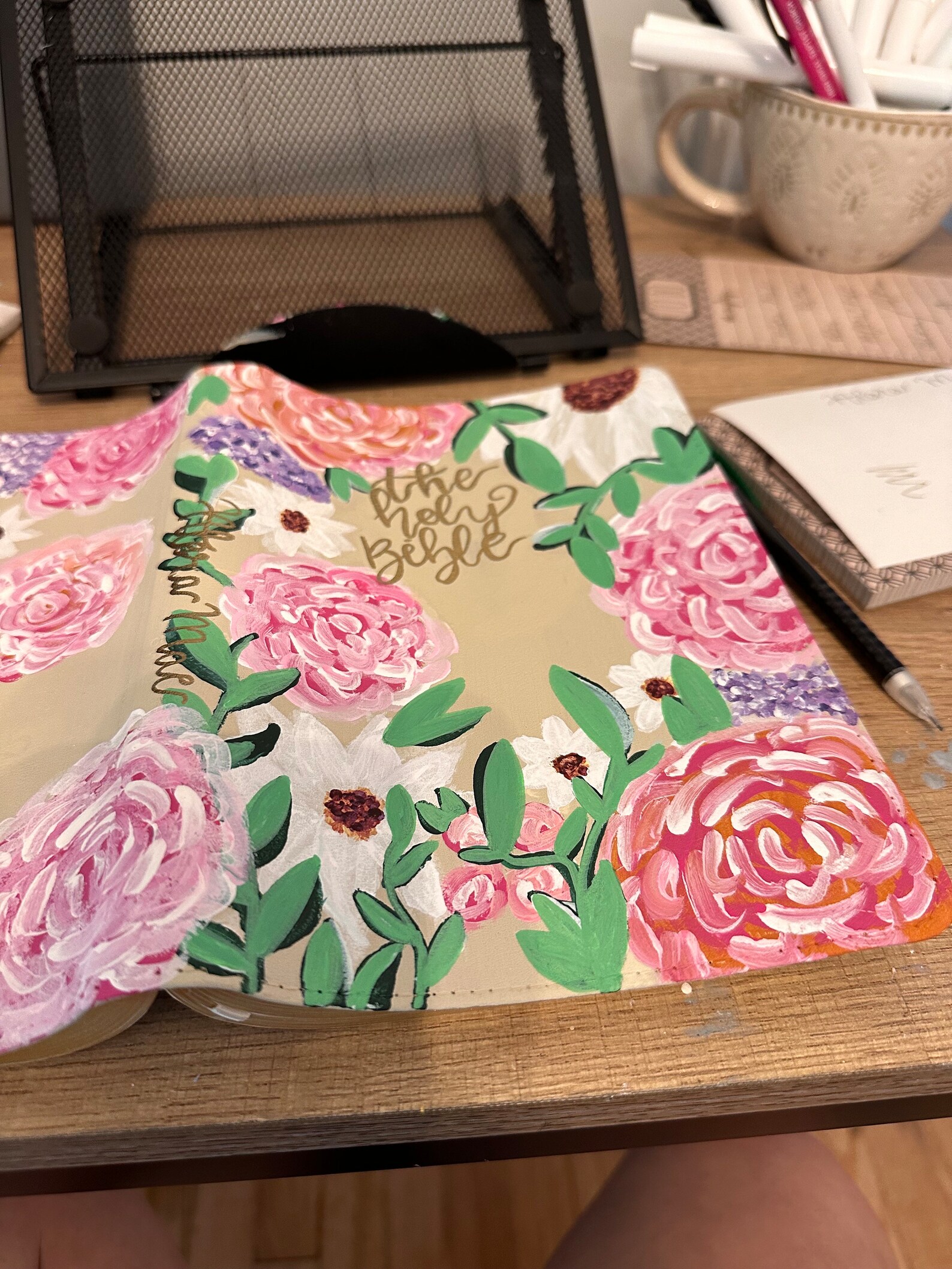 Fully Custom Hand Painted Bibles | Custom Design | Personalized ...