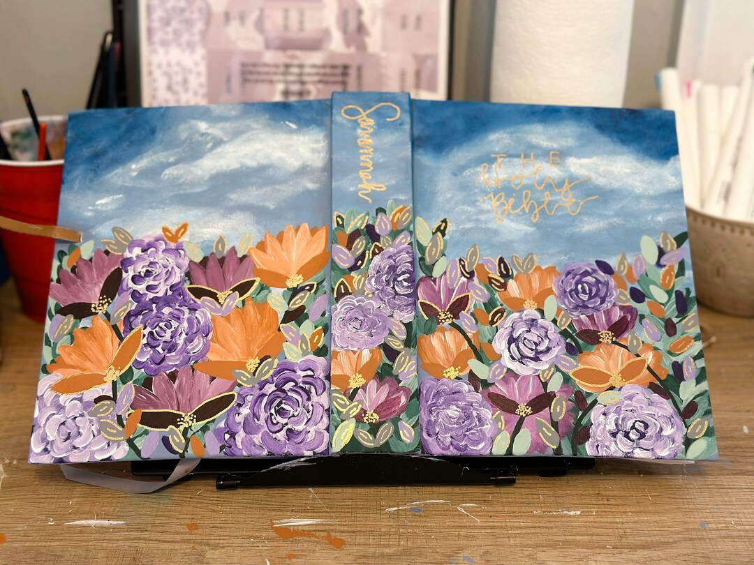 Fully Custom Hand Painted Bibles | Custom Design | Personalized ...
