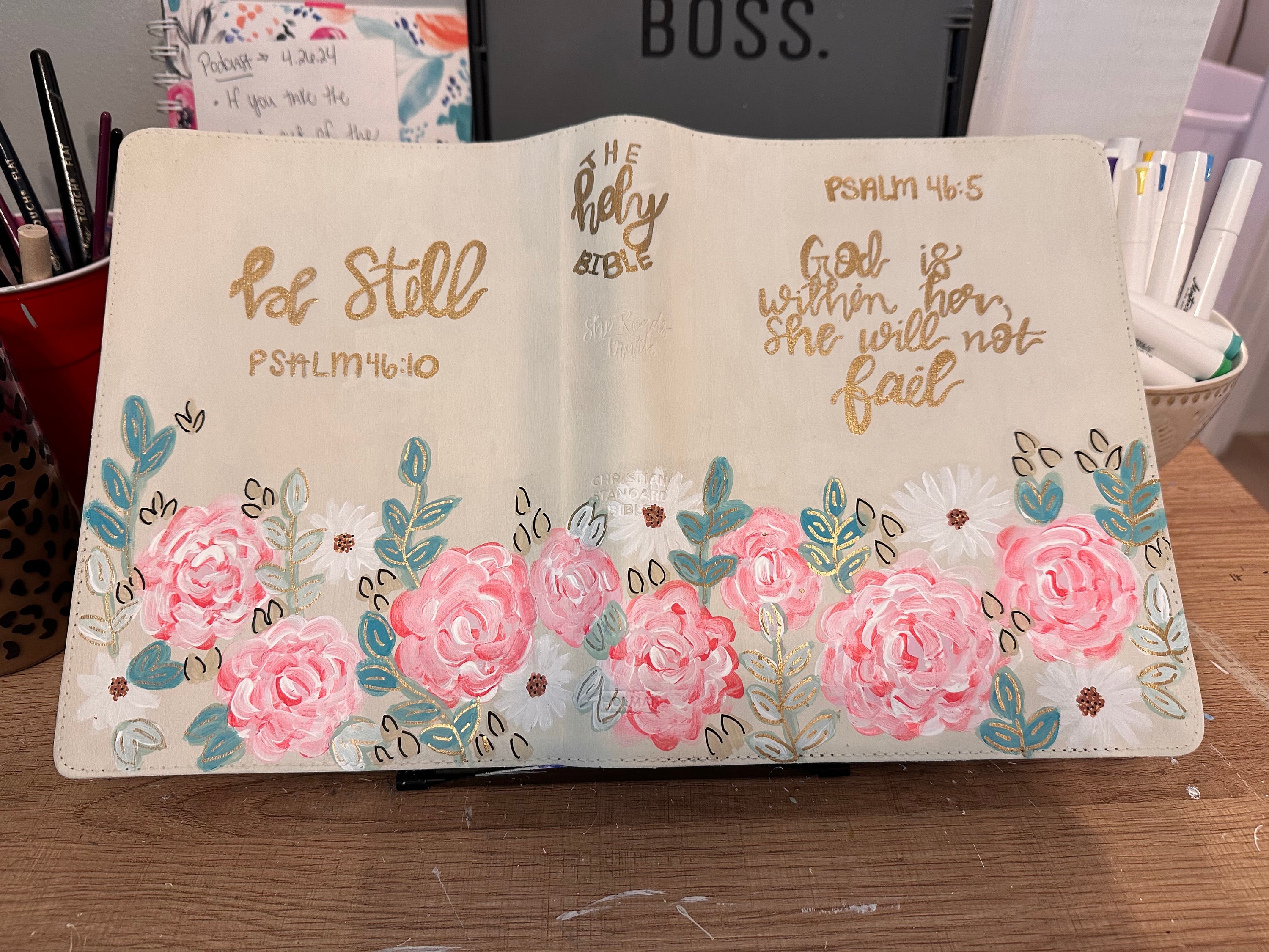 Fully Custom Hand Painted Bibles | Custom Design | Personalized ...