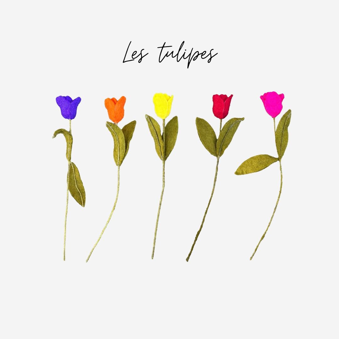 Set of 5 Branches of Tulips New Heidi - Etsy