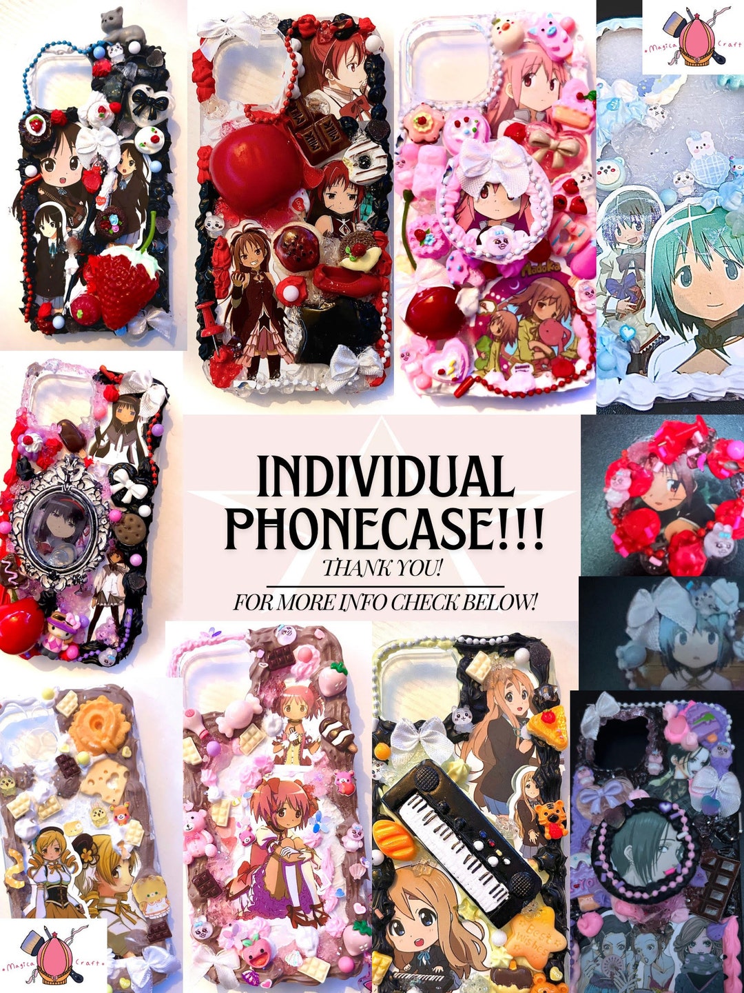 Homura Akemi Individual Decoden Phone Case! (iphone 14) - Etsy