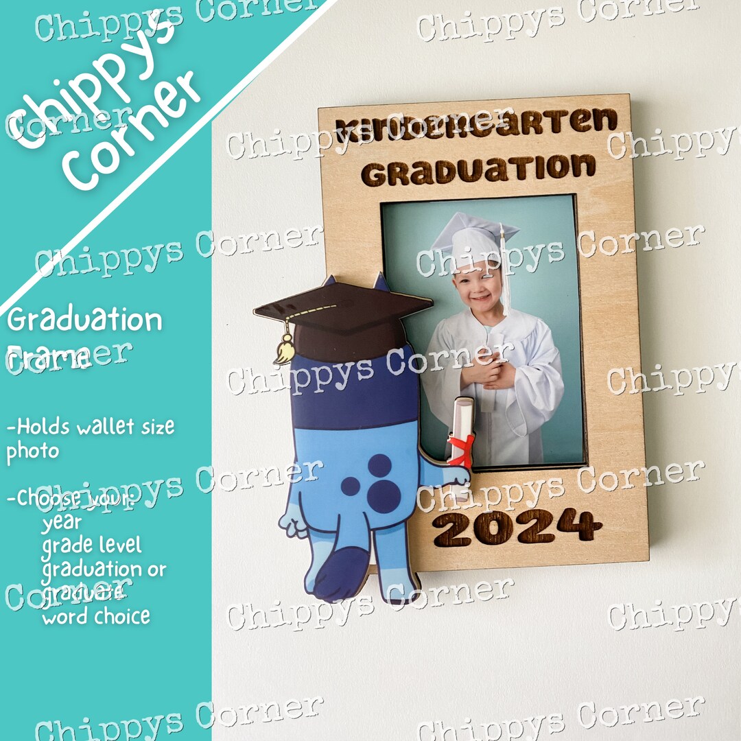 Bluey Picture Frame, Graduation Picture Frame, Graduation Keepsake ...