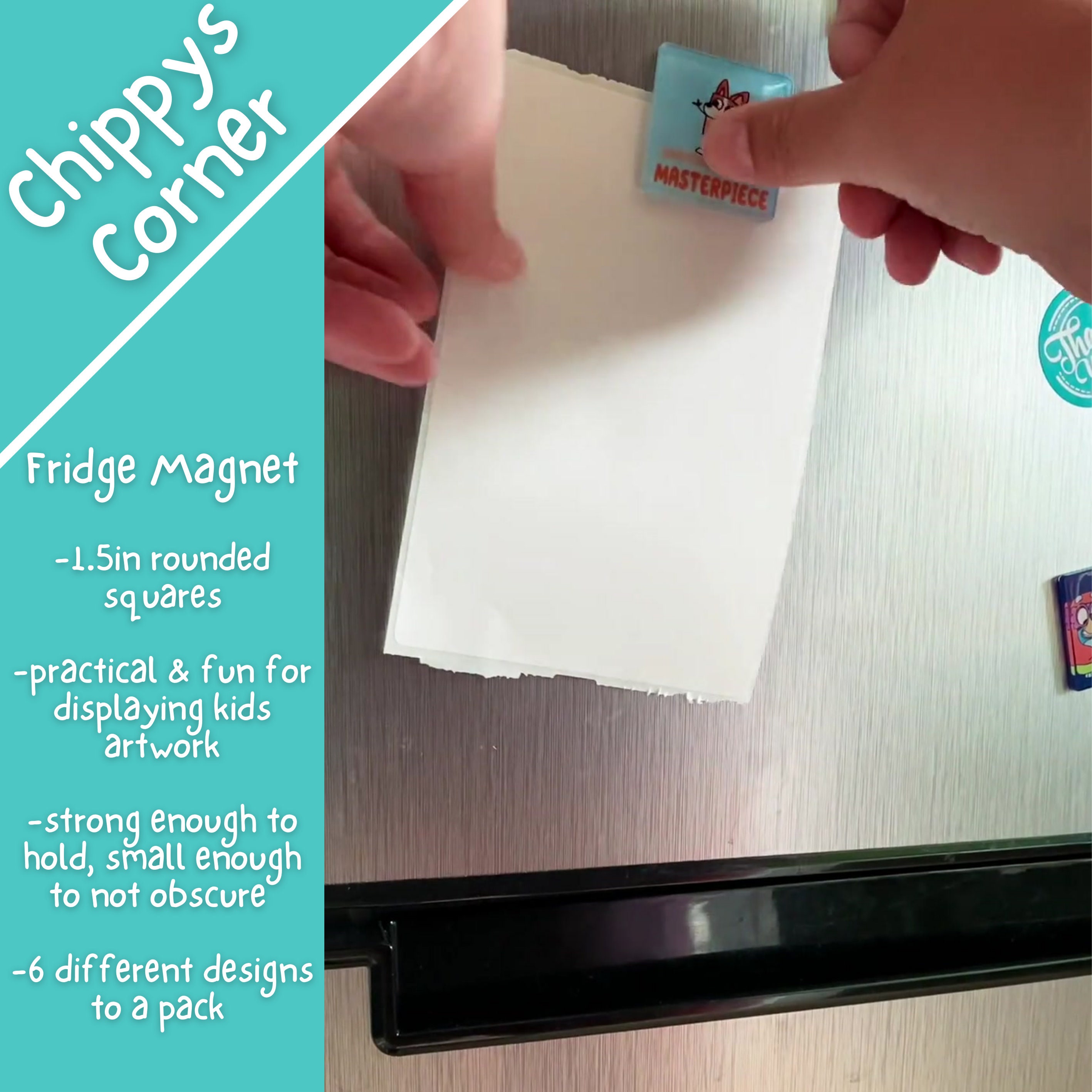 Bluey Magnets, Bluey Artwork, Bluey Decor, Artwork Display Magnets ...