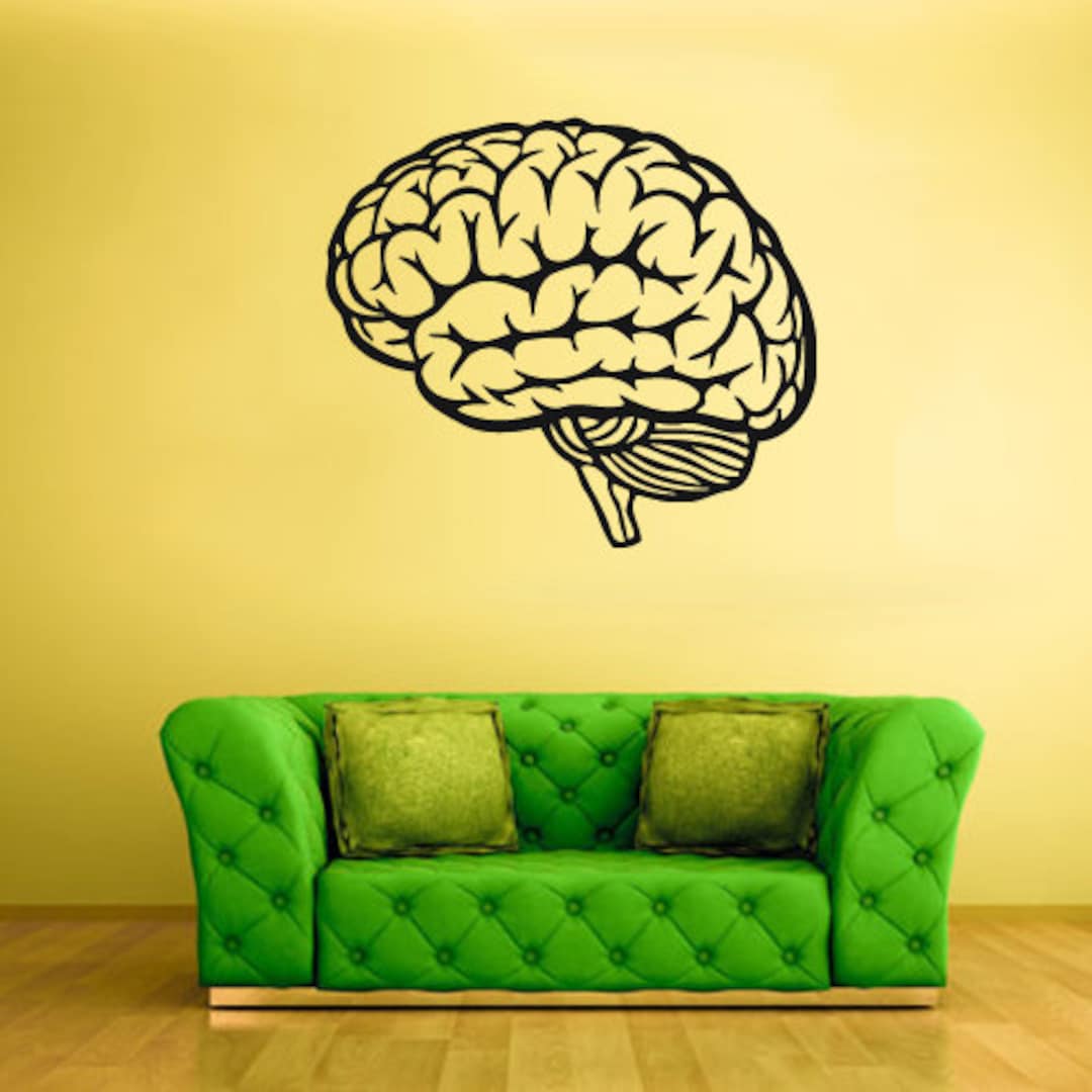 Brain Wall Decal School Classroom Decoration Sticker Z1751 - Etsy