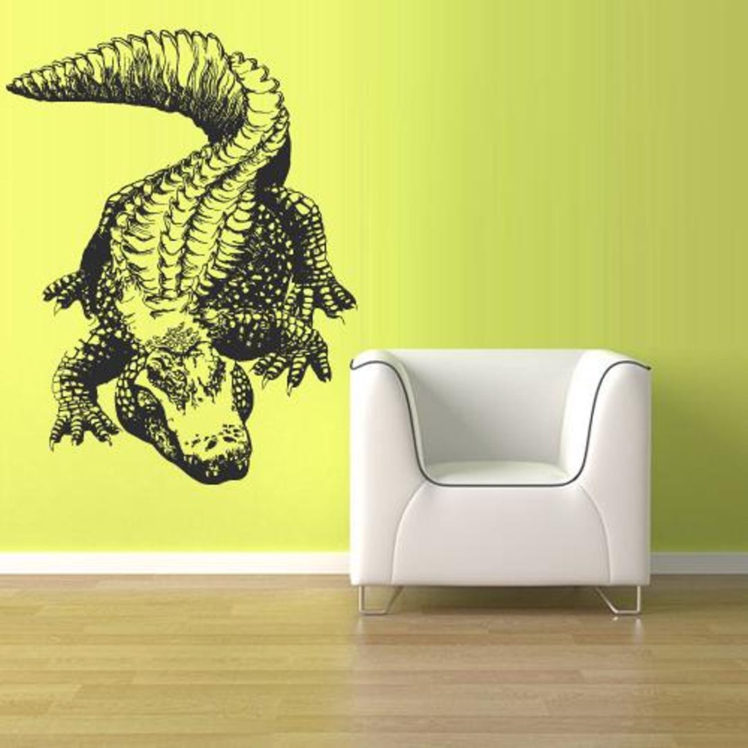 Crocodile Wall Decal Alligator Sticker Z1518 - Etsy