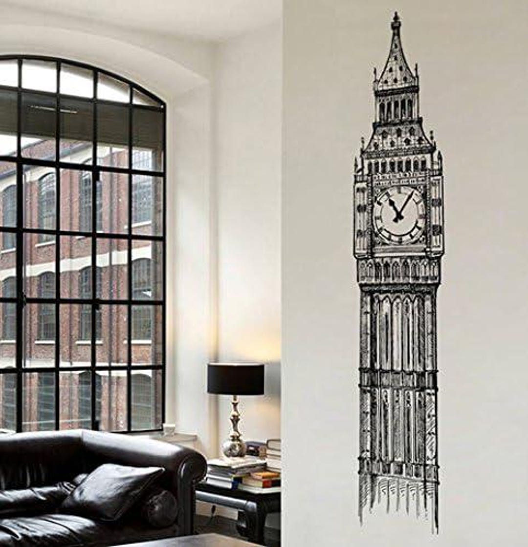 Big Ben Clock Wall Decal Tower London Ik2413 - Etsy