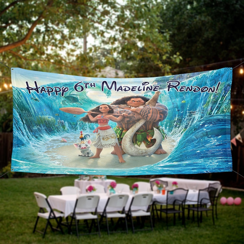 Moana Backdrop - Etsy