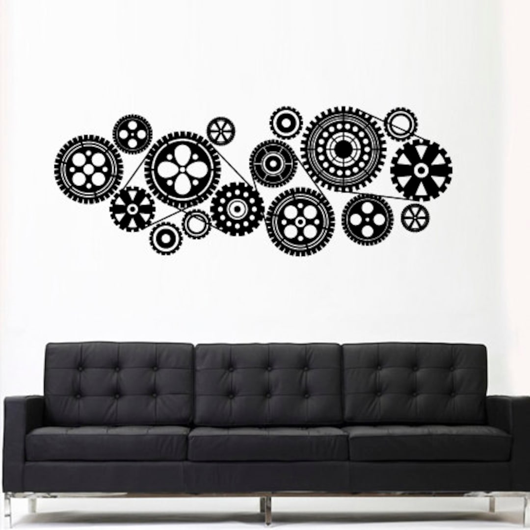 Steampunk Gear Cogs Wall Decal Sticker Z3170 - Etsy