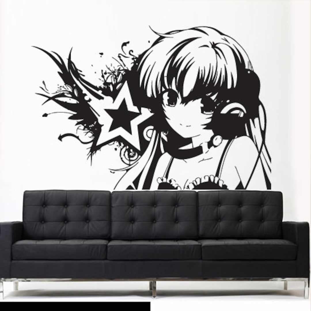 Singer Miku Hatsune Wall Decal Anime Sticker Z427 - Etsy
