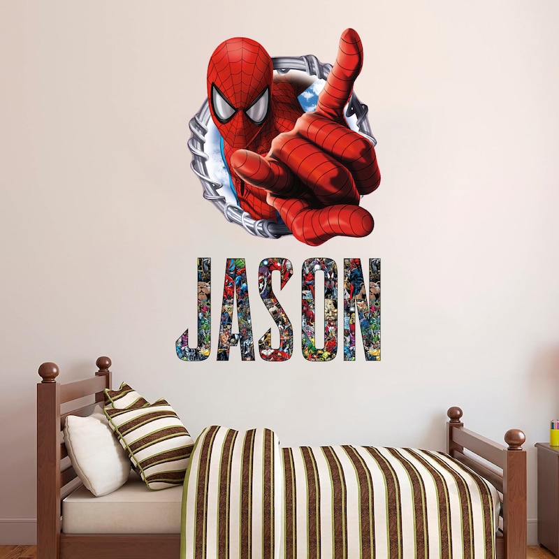Spider Man Decal Wall - Etsy
