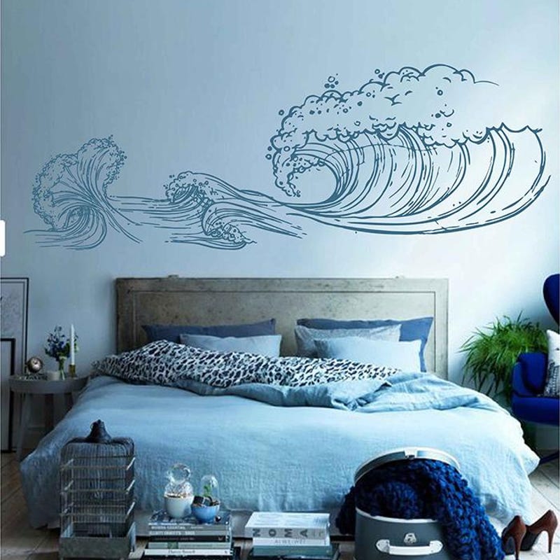 Waves Wall Decal - Etsy