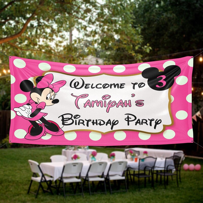 Minnie Mouse Banner - Etsy