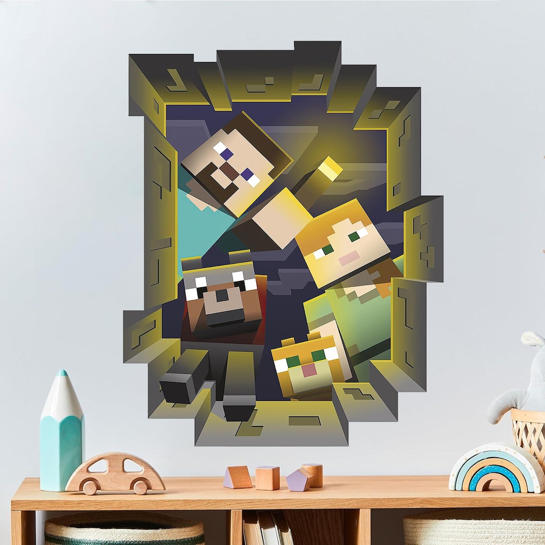 Pixel Gamer Wall Decal Sticker Playroom Decor Gift Z3328 - Etsy