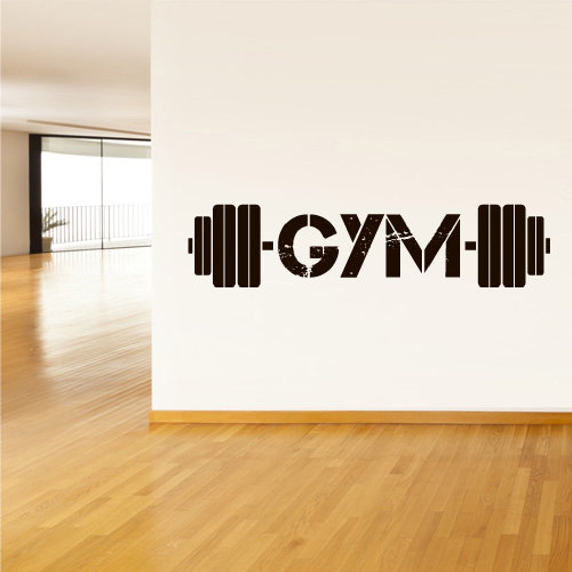Gym Wall Decal Fitness Crossfit Training Home Decoration Sticker Z3116 ...