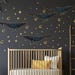Gold Night Whale Wall Decals Set Stickers Ek20 - Etsy