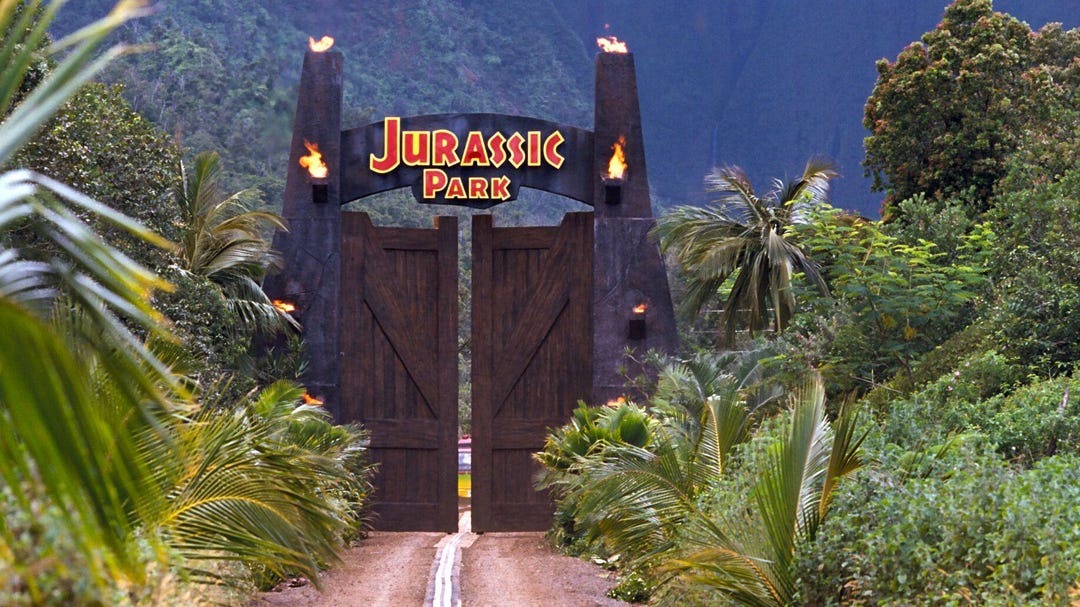 Jurassic Park Aquarium Background Decor Terrarium Decal Reptile Tank or ...