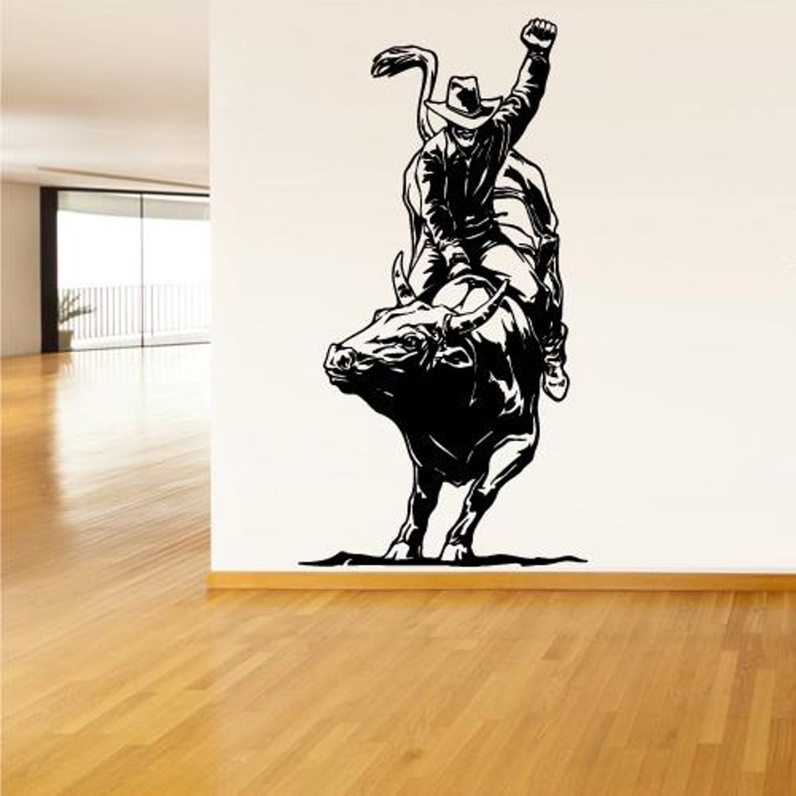 Rodeo Wall Decal Texas Cowboy Sticker Z1300 - Etsy