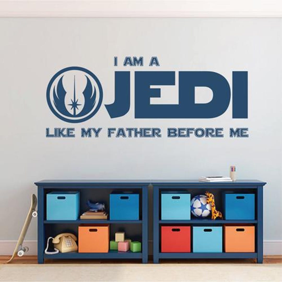 Star Wars Wall Decal Jedi Sticker Birthday Party Decoration Backdrop ...