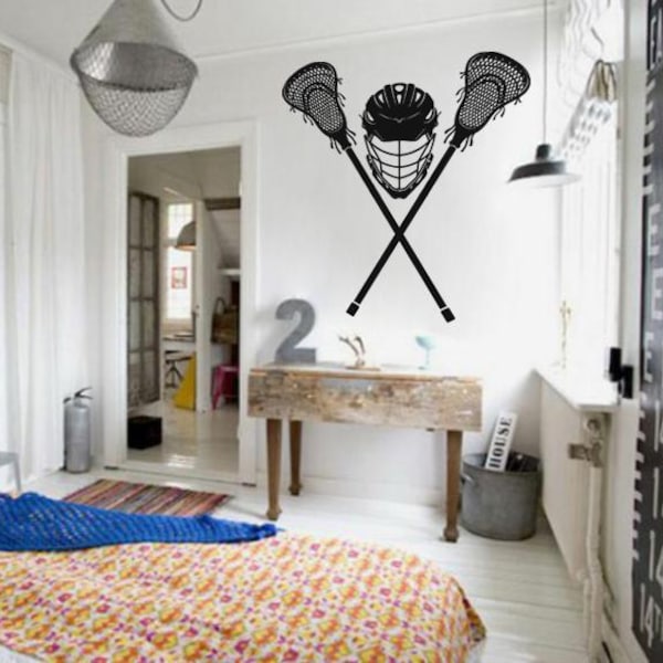 Lacrosse Wall Decals - Etsy